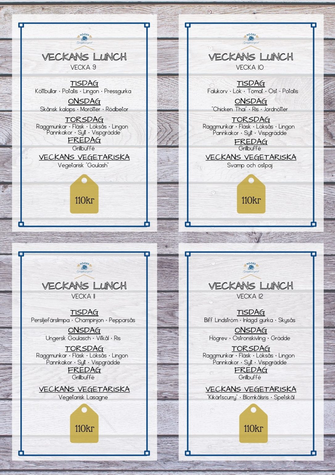 Lunchmeny | Höörs Gästgifwaregård